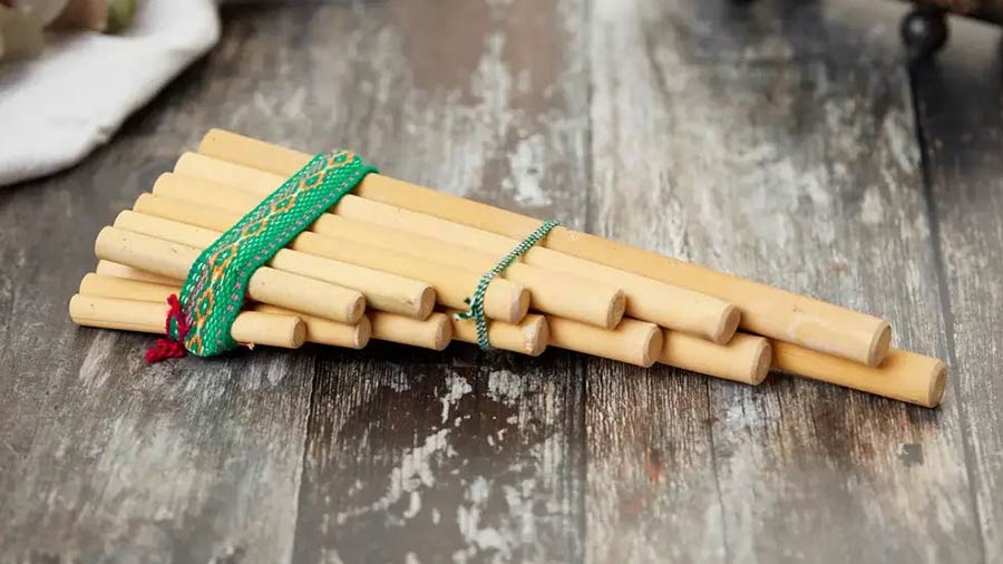 Traditional Panpipes From South America